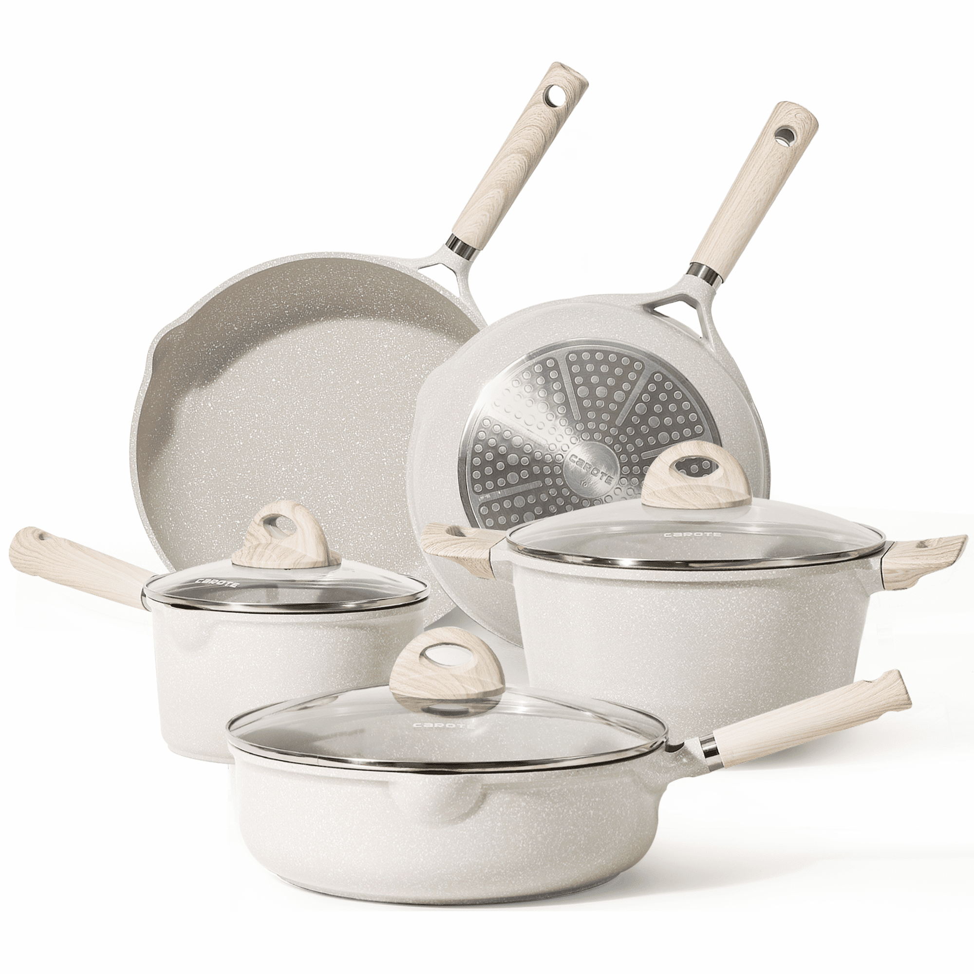 Oct. Deal - $63.49 for Carote Nonstick Pots and Pans Set, 8 Pcs ...