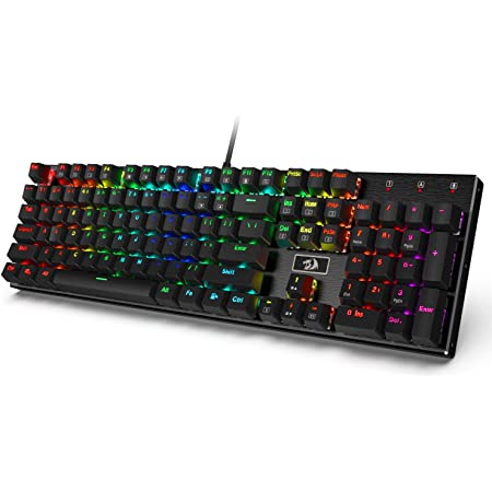 GTRACING Mechanical Gaming Keyboard (Compact 104 Key) 20 Led Lighting ...