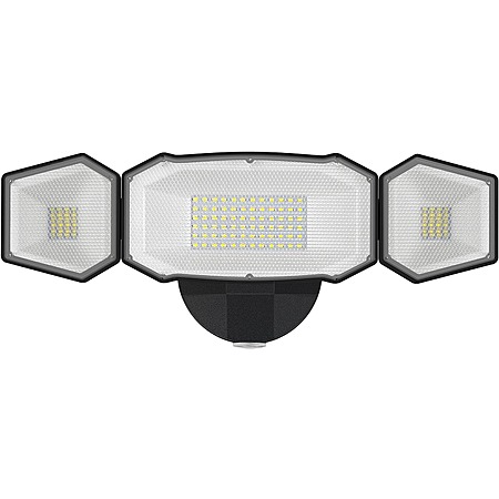 CINOTON 50W 6000LM LED Outdoor Security Flood Lights w/ 3 Adjustable ...