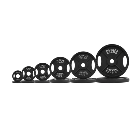 BalanceFrom Cast Iron Olympic 2" Plate Weight Plates (245-lbs. Set ...