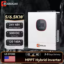 ECGSOLAX 6.5KW Hybrid Solar Inverter Pure Sine Wave 48V/24V 230V Off ...