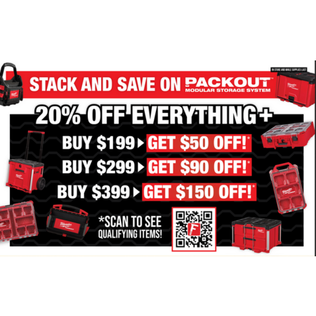 Milwaukee Packout 20% off plus BMSM Promo - Fastner's Inc. Black Friday ...