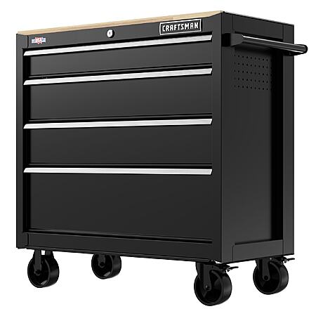 Craftsman 37" Wide 4-Drawer Rolling Tool Workstation (Black) - 2025-12-21