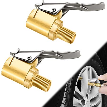 2 Pcs Brass Locking Quick Connect Air Chucks (screw on type) $7.99 ...