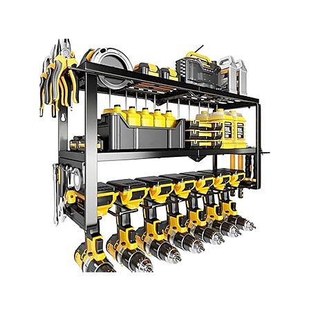 Hipidian Power Tool Organizer Wall Mount- 300lb Capacity 3-Tier Storage ...