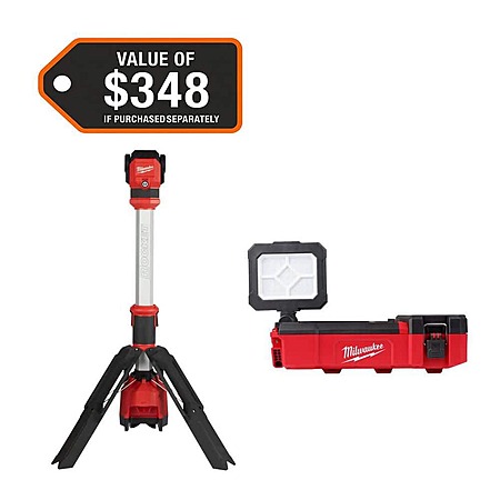 M12 12-Volt Lithium-Ion Cordless 1400 Lumen ROCKET LED Stand Work Light ...