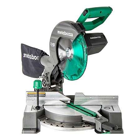 Metabo HPT 10-Inch Single Bevel Compound Miter Saw, 15-Amp Power Saw ...