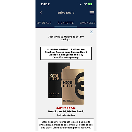 Kool Lux Bold or Smooth $0.99 - 2026-01-29
