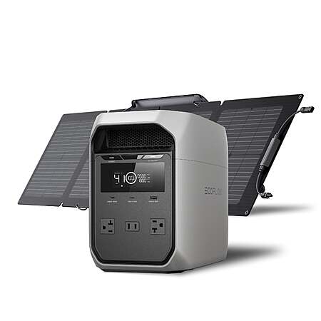EcoFlow 1kwh Solar Generator Combo, Delta 3 Classic + 110W Solar Panel ...