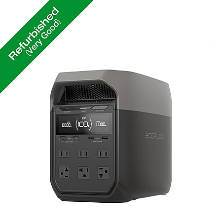 Refurbished: EcoFlow DELTA 3 1024Wh 1800W Portable Power Station LFP ...