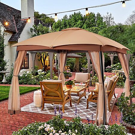 FAB BASED 10x10 Gazebo for Patio,50%code! $259.99