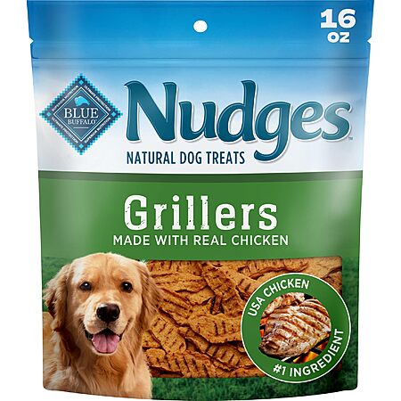 16 oz Blue Buffalo Nudges Chicken Grillers Natural Dog Treats Made in ...