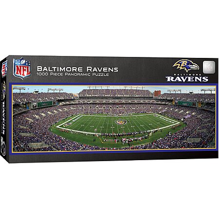 MasterPieces 1000-Pc Baltimore Ravens Stadium Panoramic Jigsaw Puzzle ...