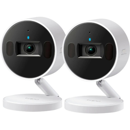 TP-Link - (2-pack) Tapo Indoor 2K Wi-Fi Security Plug-In Camera with ...