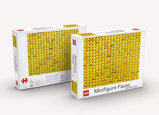 1000-Piece LEGO Minifigure Faces Jigsaw Puzzle $10 - Amazon / Walmart