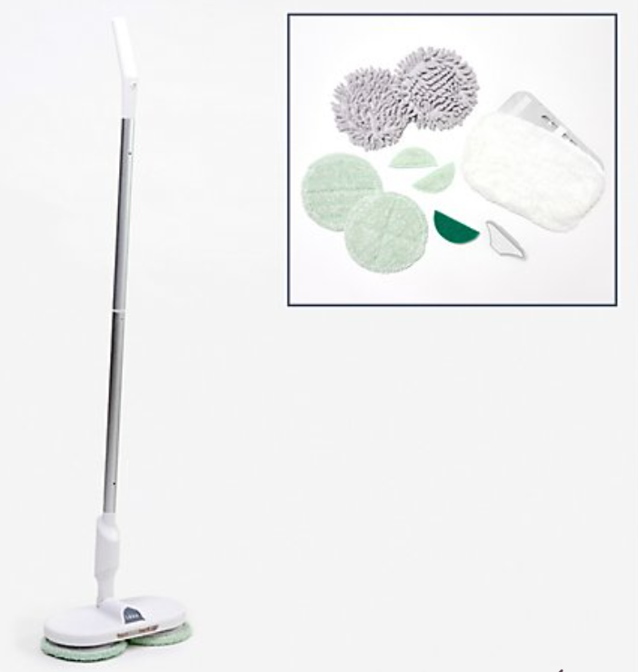 Hover Scrubber Omni Cordless Rechargeable Dual-Head Mop and Accessories ...