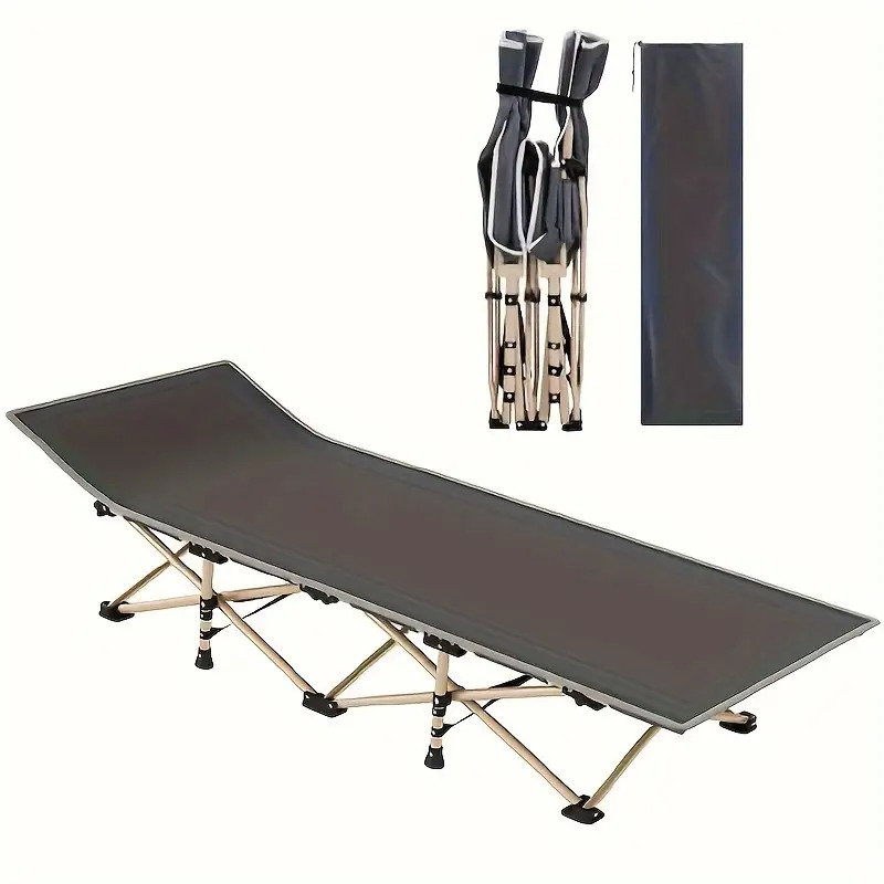 Iron Frame Portable Military Cot, Quick Set Up, On-the-Go Folding ...