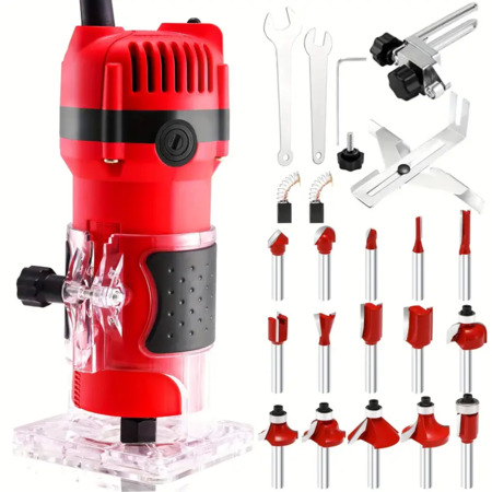 Wood Router, 800W Wood Routers for Woodworking, 6.5Amp 1.25HP 30000R ...
