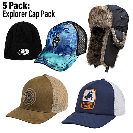 5-PACK: Wild Explorer Cap Pack (Assorted) $20 + Free Shipping