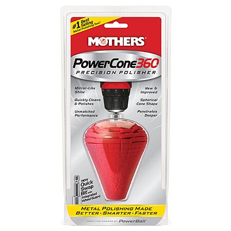 Mothers 05146 PowerCone 360 Metal Polishing Tool, Single Unit $9.09 ...