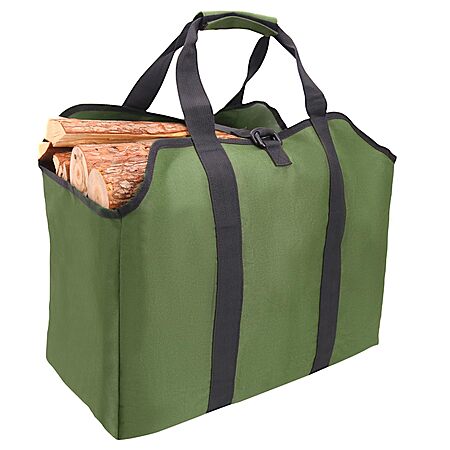 Large Log Carrier for Firewood, Canvas with Handles $4.49 + Free Ship w ...