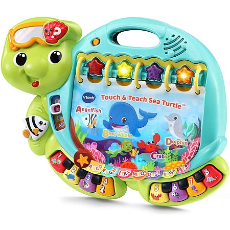 VTech Touch and Teach Sea Turtle Interactive Learning Book (Green) $11. ...