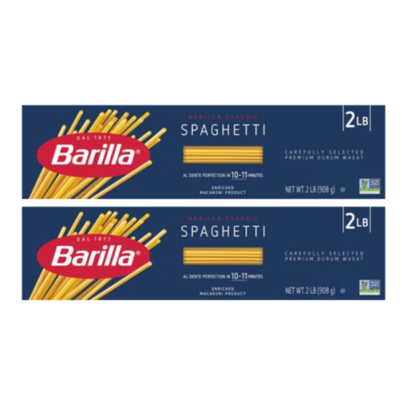 2-Pack Barilla Spaghetti Pasta, 32 oz./2 lb. Boxes $3.78 + Free ...
