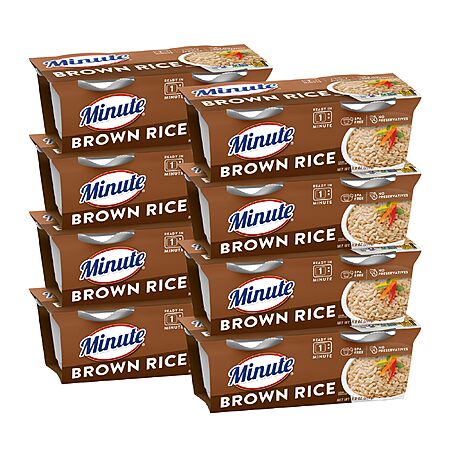 8-Count, 2-count 4.4-Ounce Minute Ready-to-Serve Brown Rice ...