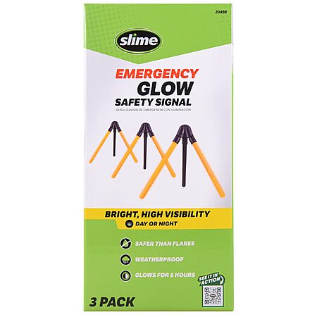 3-Pack Slime Glow Safety Signal, Long Lasting Roadside Emergency ...