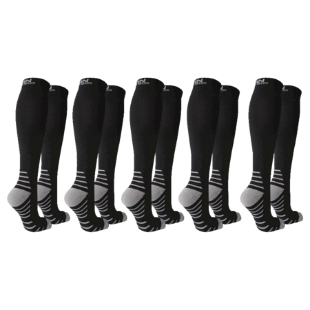 5-Pack: GymNeeds Compression Socks (Various Colors, Sizes) $12.99 ...