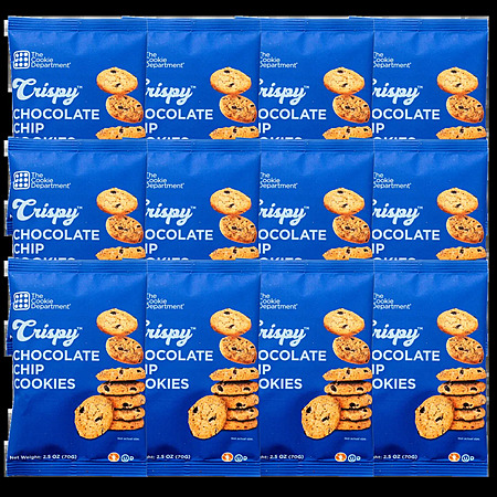 12-Pack: 2.5oz. ea. The Cookie Department Crunchy Mini Chocolate Chip ...