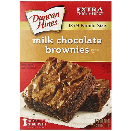18-Oz Duncan Hines Family Size Brownie Mix (Milk Chocolate) - 2025-11-19