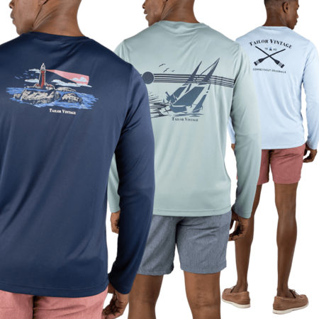 3-Pack: Men's Tailor Vintage UPF 50+ Sun Shirts (Lighthouse + Green ...