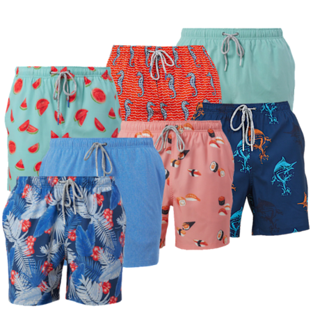 2-Pack: Rainforest Men's Quick-Dry Swim Trunks (various) S, M, L, XL ...