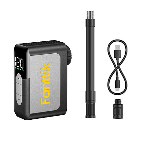 Fanttik X10 Ace 120PSI Mini Bike Pump w/ Gauge & Auto Stop $39.99 ...