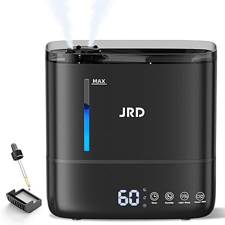 JRD 4L Ultrasonic Cool Mist Humidifier w/ Remote, Adjustable Humidity ...