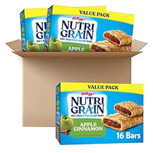 (3 Boxes, 48 Bars) Nutri-Grain Soft Baked Breakfast Bars, Made with ...