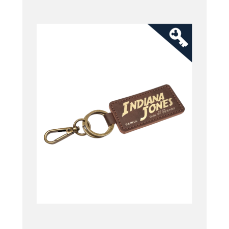 Indiana Jones and the Dial of Destiny Leather Logo Keychain - 2023-07-17
