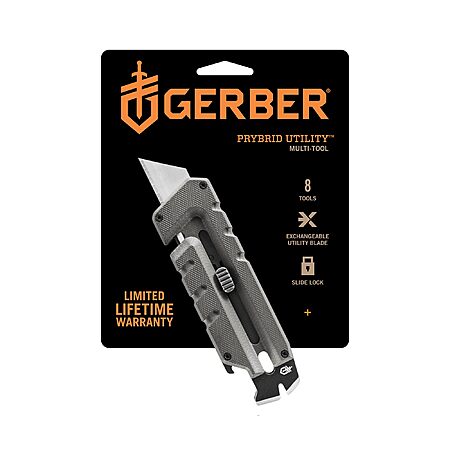 Gerber Gear Prybrid EDC Multi Tool Utility Knife w/ Retractable Blade ...
