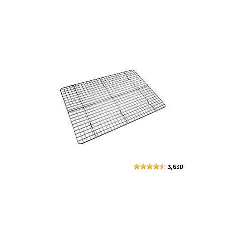 Checkered Chef Cooling Rack - 17" x 12" Oven Safe Stainless Steel ...