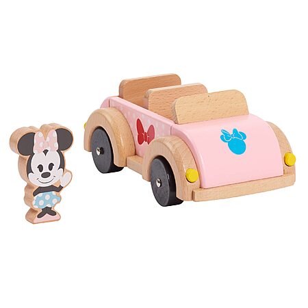 Just Play Disney Wooden Toys Figure and Vehicle: Minnie Mouse $10.09 or ...