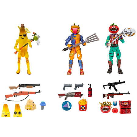 3-Pack Fortnite Legendary Series Trio Mode 6" Action Figures (Peely ...