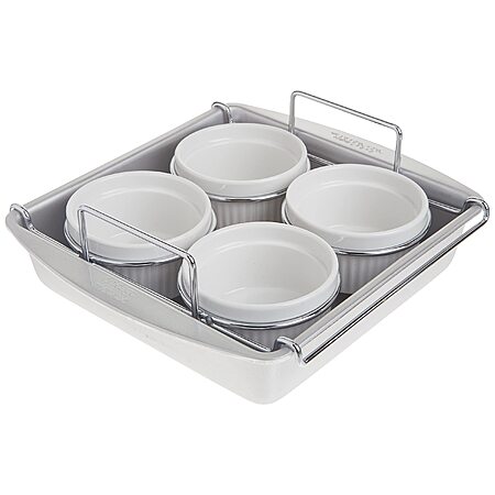 6-Piece Chicago Metallic Professional Creme Brulee Set (Stainless Steel ...