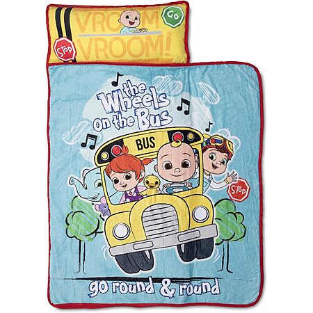 Kids Nap Mat Set (46" X 21", Roll-Up Napping Pad/Pillow/Blanket) $7.99 ...