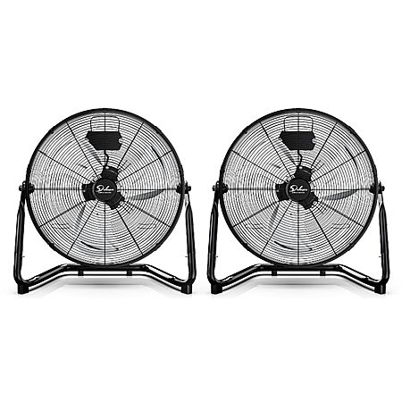 2-Count Simple Deluxe 12" High Velocity Heavy Duty Metal Industrial ...