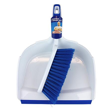 Mr. Clean Dust Pan and Brush Set (White/Blue) $5.99 + Free Shipping w ...