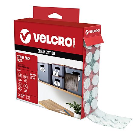 200-Pack Velcro Brand Dots Sticky Back Round Hook and Loop Closures ...