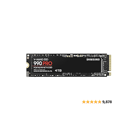SAMSUNG 990 PRO SSD 4TB PCIe 4.0 M.2 2280 Internal Solid State Hard ...