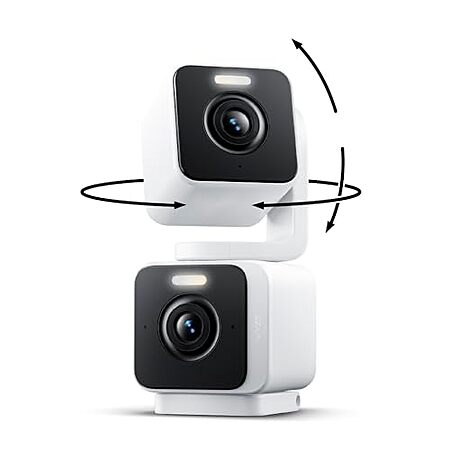 WYZE Duo Cam Pan Indoor/Outdoor Smart Home Security Camera + Free ...