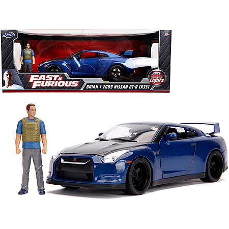 Jada Toys Fast & Furious 1:18 Light Up 2009 Nissan GT-R (R35) Die-Cast ...